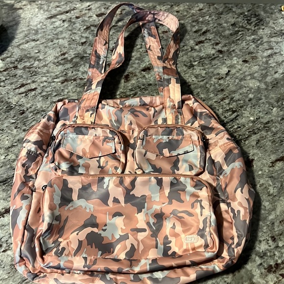 lug | Bags | Lug Puddle Jumper Backpack Packable Camo Rose | Poshmark